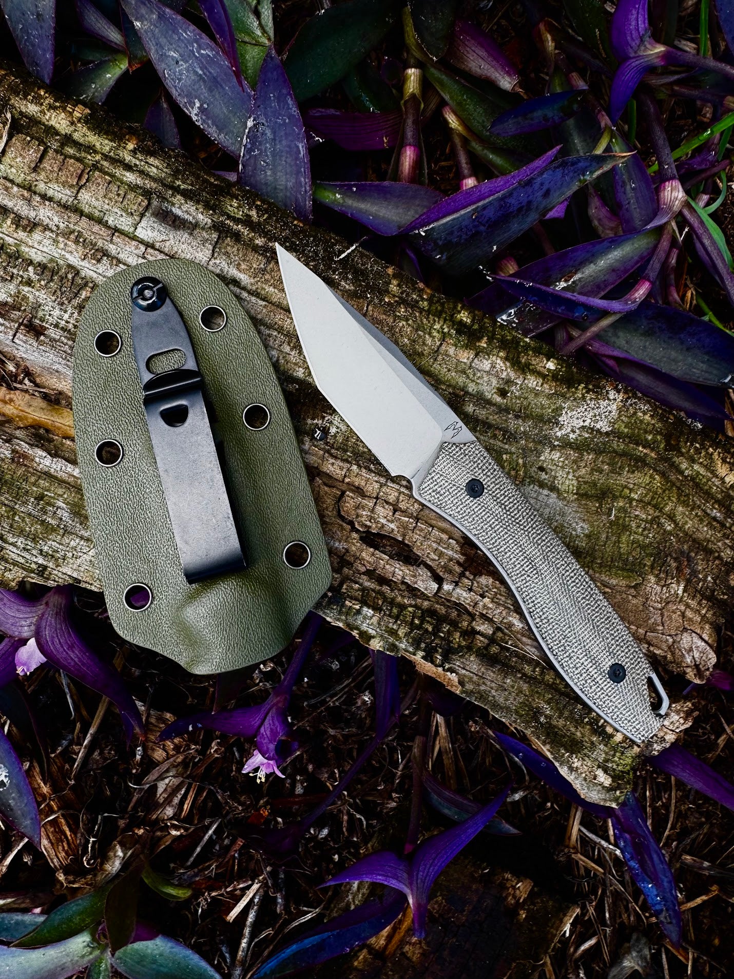 7" OD Green Karma Fixed Blade – Kurt Merriken